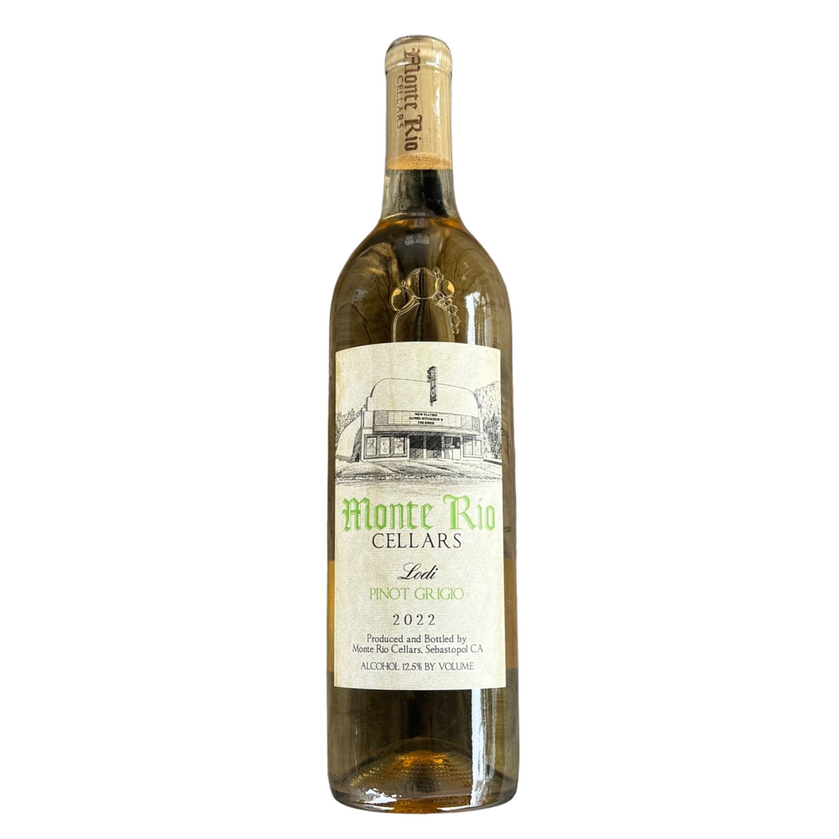 Monte Rio Cellars Pinot Grigio, Lodi 2022 (750 ml) – Alchemy of the Spirit